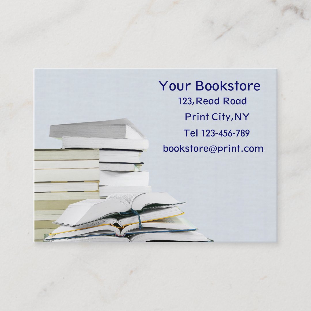 Bookstore Business Card Template | Zazzle