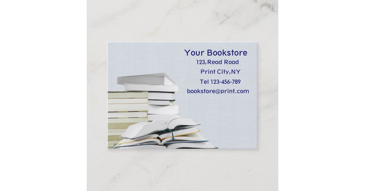Bookstore Business Card Template | Zazzle