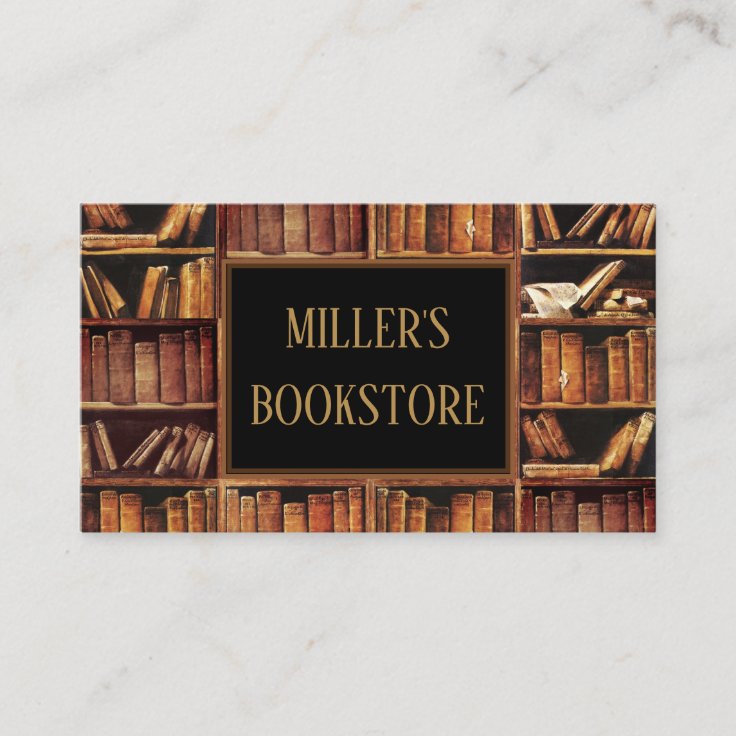 Bookstore (customizable) business card | Zazzle