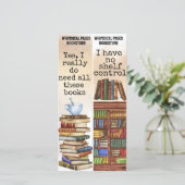 Bookstore Library QR Funny Book Quote Bookmark Card | Zazzle
