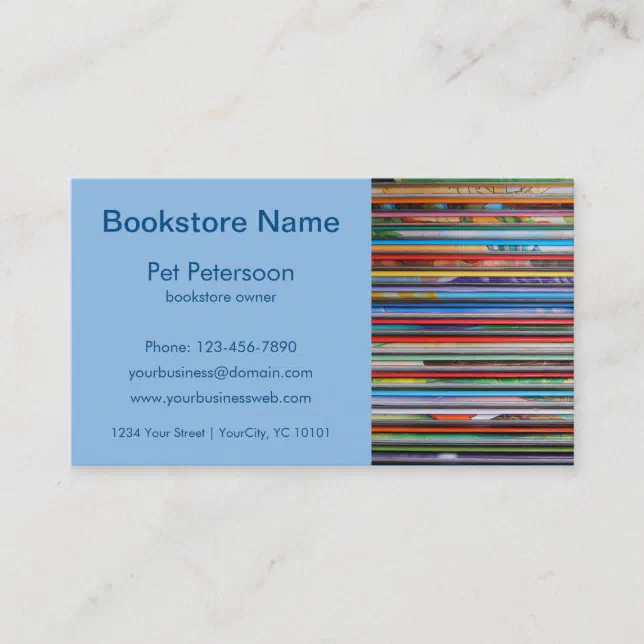 bookstore unique business card | Zazzle