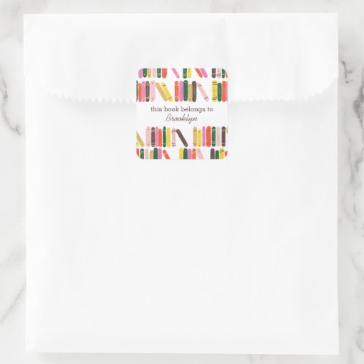 Bookworm Book Label | Zazzle