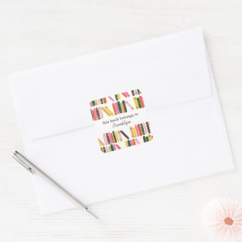 Bookworm Book Label | Zazzle