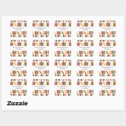 Bookworm Book Label | Zazzle