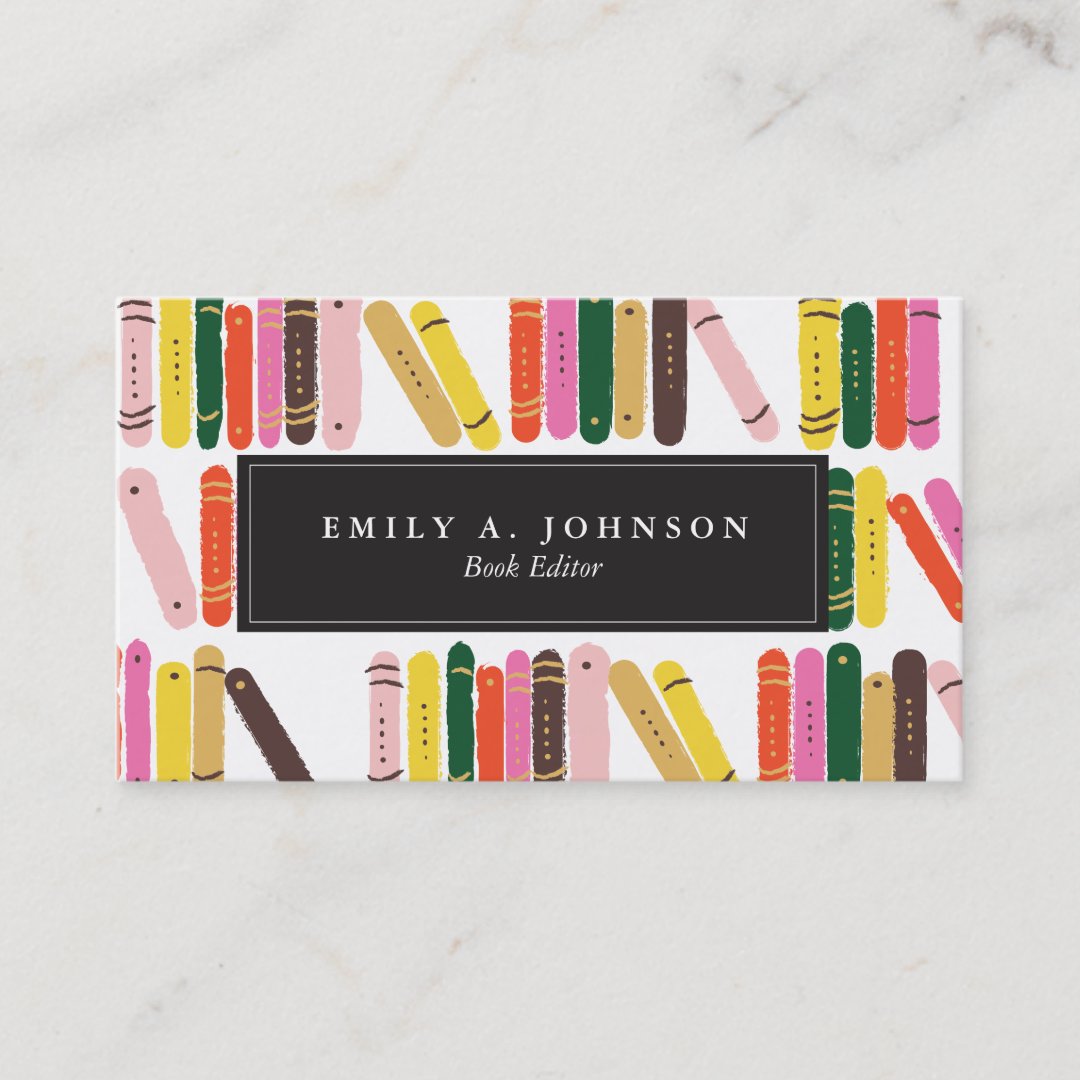 Bookworm Business Card | Zazzle
