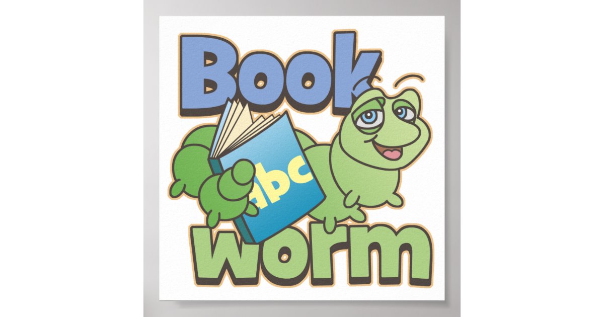 Bookworm Poster | Zazzle.com