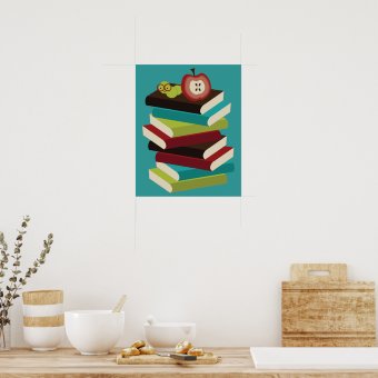 Bookworm Poster | Zazzle