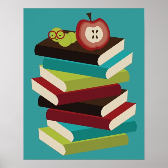 Bookworm Poster | Zazzle.com
