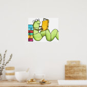 Bookworm Poster | Zazzle