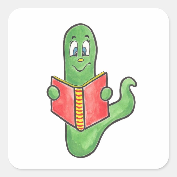 Bookworm stickers | Zazzle