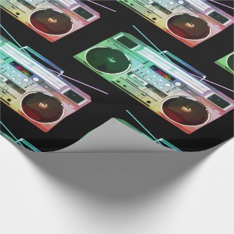 BOOM box Wrapping Paper, Hip Hop Wrapping Paper | Zazzle