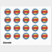 Boom! Classic Round Sticker | Zazzle