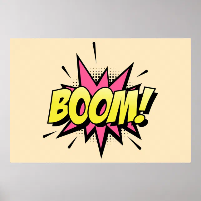 Boom comic poster | Zazzle