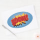 Boom! Oval Sticker | Zazzle