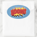 Boom! Oval Sticker | Zazzle