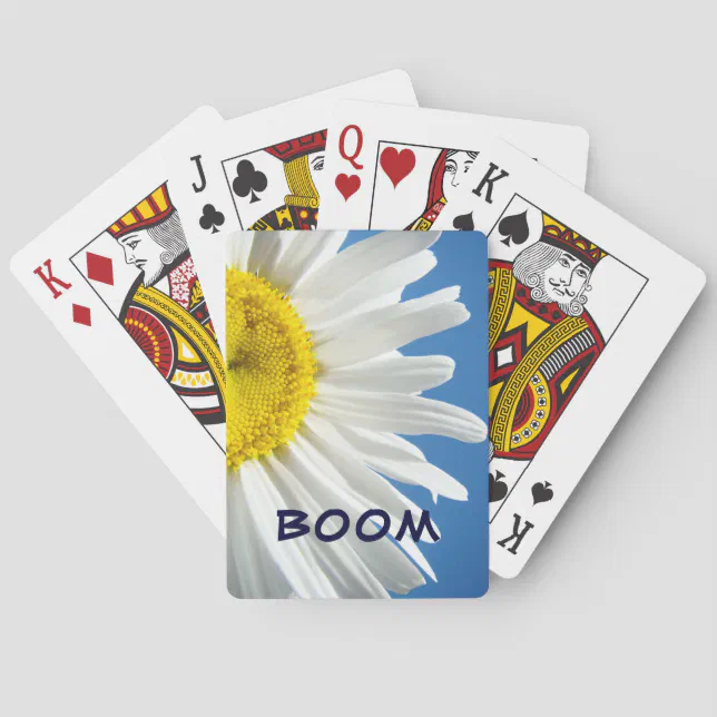 BOOM Playing Cards Daisy Flower Deck of Card | Zazzle
