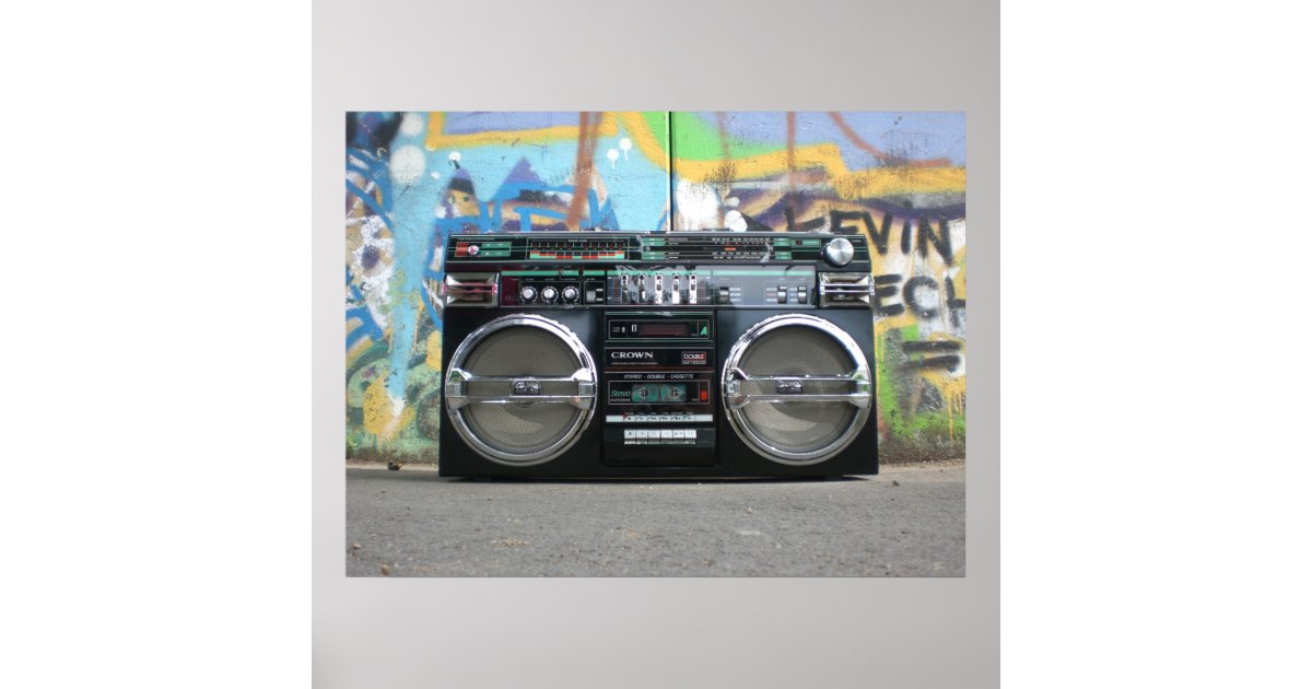 Boombox Poster | Zazzle