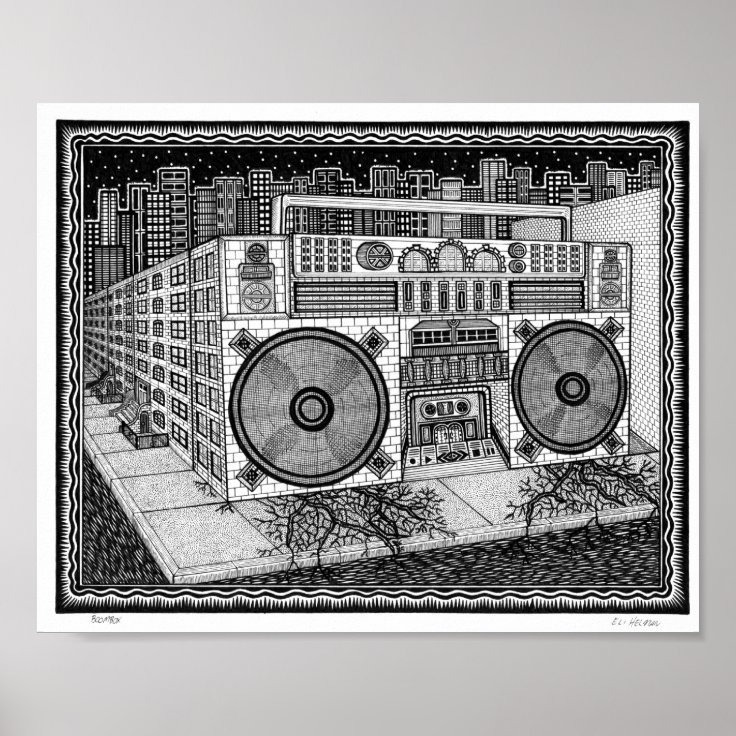 Boombox Poster | Zazzle
