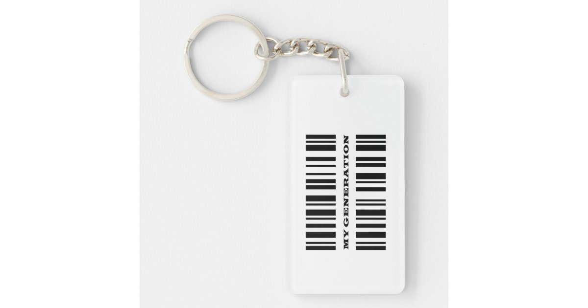 BOOMER Bar Chart Key Chain | Zazzle