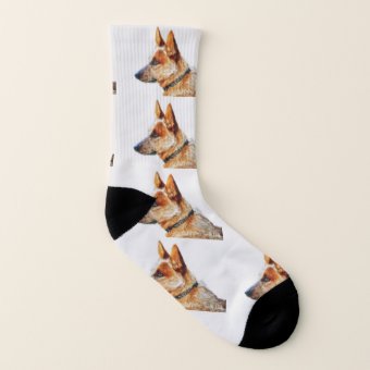 Boomer Red Heeler Unisex Socks | Zazzle
