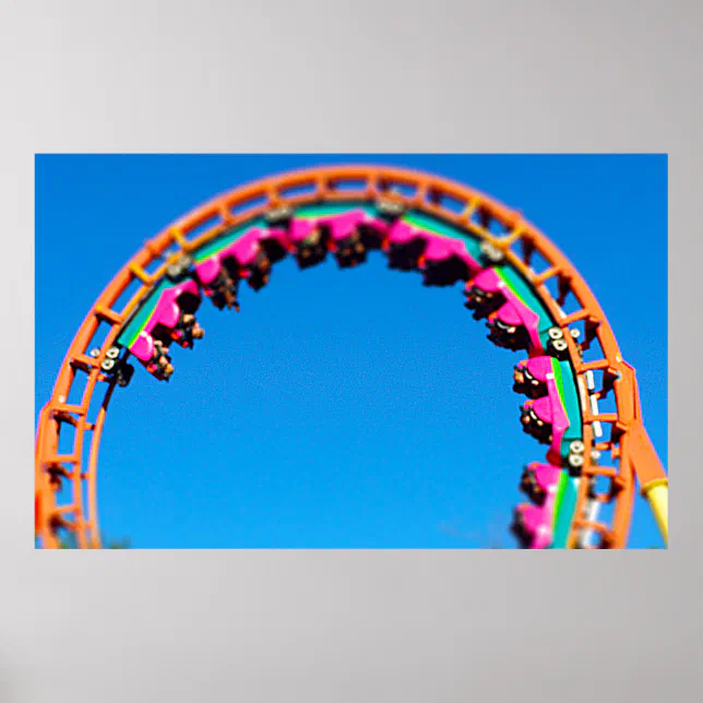 Boomerang Roller Coaster Worlds of Fun, KC Poster | Zazzle
