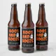 Boos and Booze Adult Halloween Ghost Black Beer Bottle Label | Zazzle