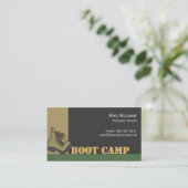Boot Camp - black Business Card | Zazzle