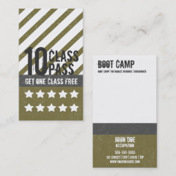 Boot Camp Business Card | Zazzle
