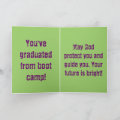 Boot Camp Graduation Card | Zazzle