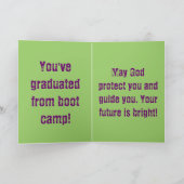 Boot Camp Graduation Card | Zazzle