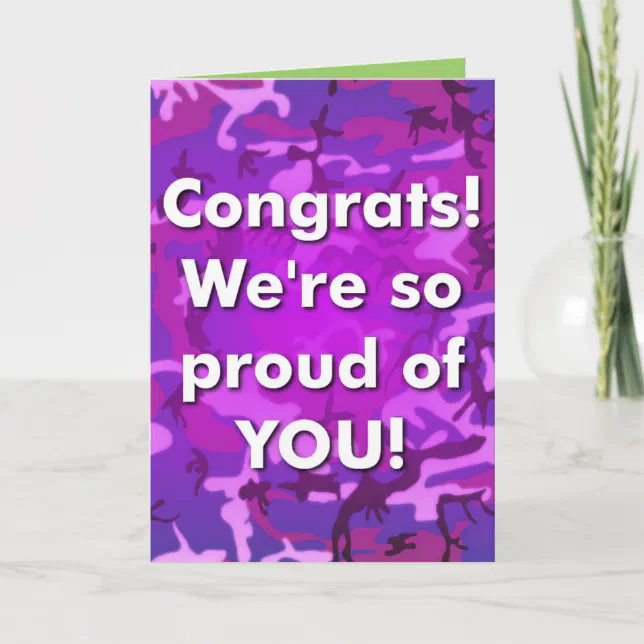 Boot Camp Graduation Card | Zazzle