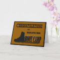 Boot Camp Graduation Card | Zazzle