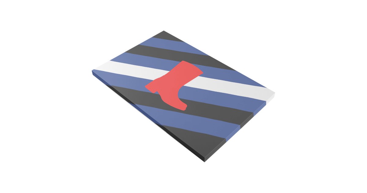 Boot Pride Flag Gallery Wrap | Zazzle