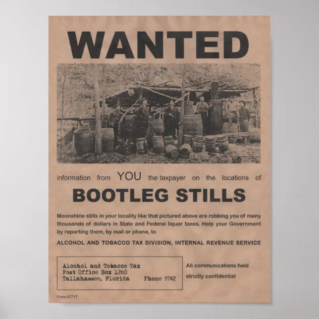 Bootleg Stills Poster | Zazzle