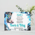 Boots bling | mythical cowgirl boot diamond shine invitation | Zazzle