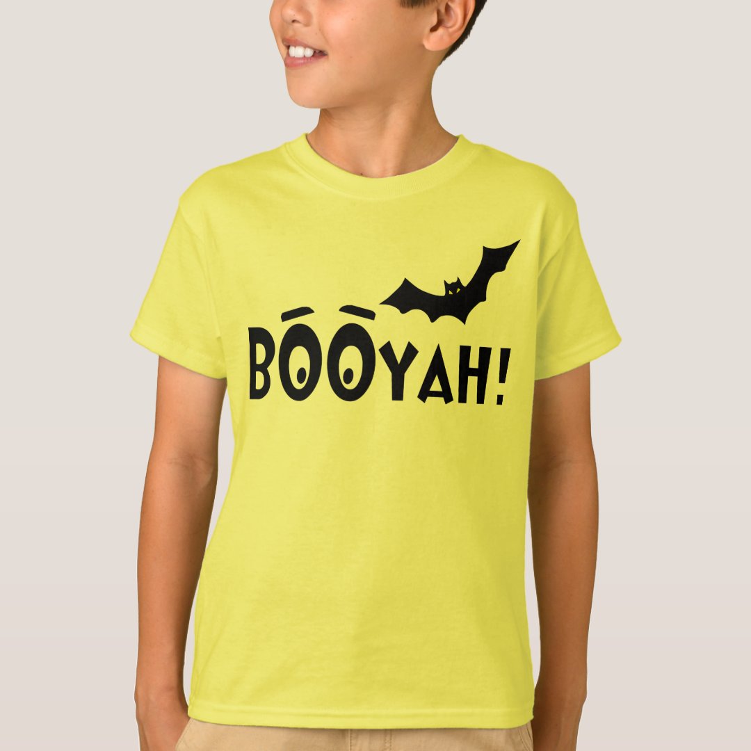 BOOYAH! Batty Halloween T-Shirt | Zazzle
