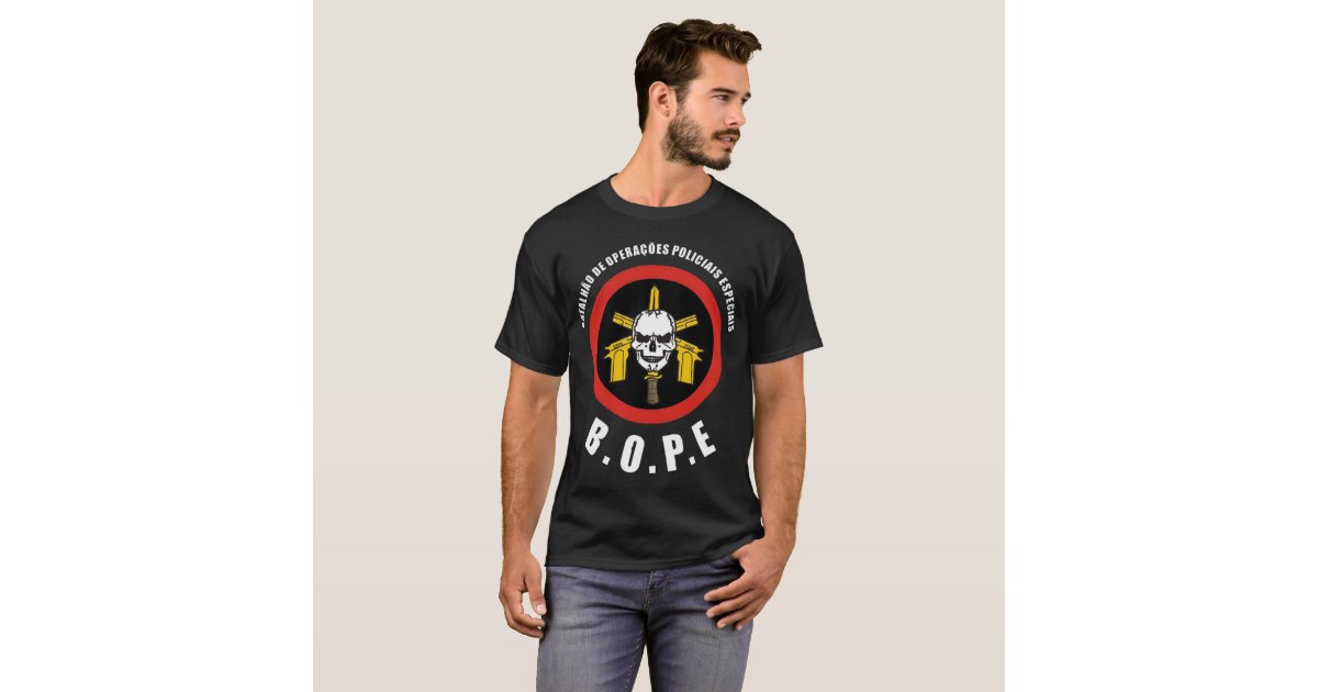 BOPE Tropa De Elite Brazilian Special Police Force T-Shirt | Zazzle