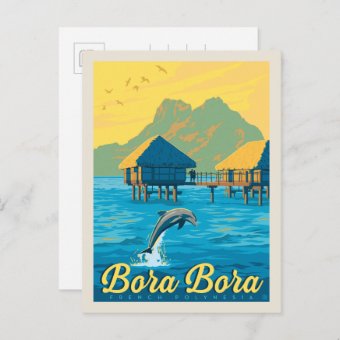 Bora Bora, French Polynesia Postcard | Zazzle