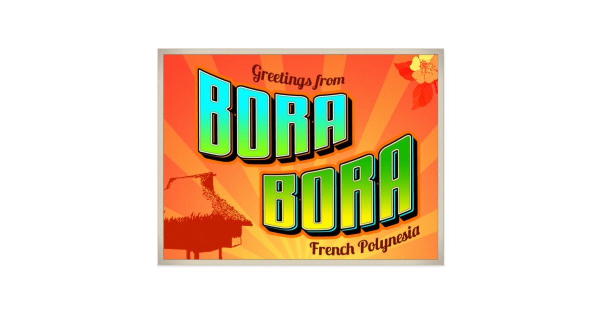 BORA BORA POSTCARD | Zazzle.com
