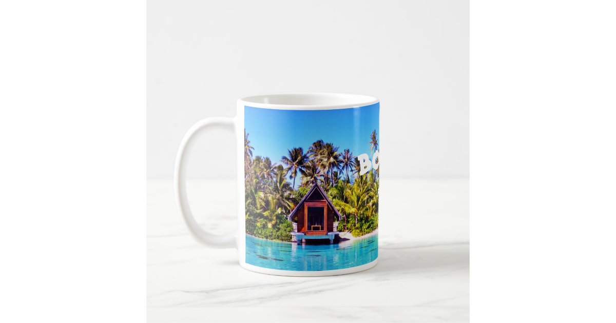 Bora Bora Wedding Chapel Drinkware Coffee Mug | Zazzle