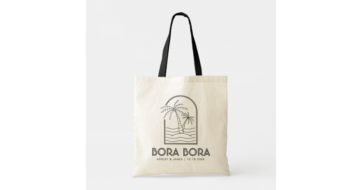 Bora Bora Wedding Welcome Destination Wedding Tote Bag | Zazzle