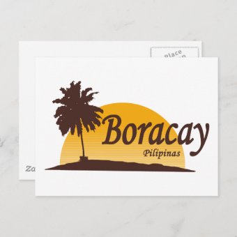 Boracay white postcard | Zazzle