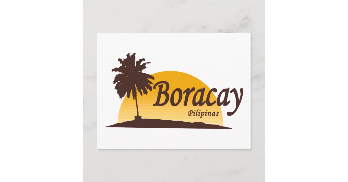 Boracay white postcard | Zazzle
