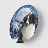 Border Collie Clock | Zazzle