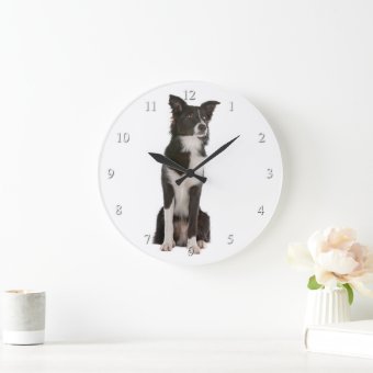 Border Collie Clock | Zazzle