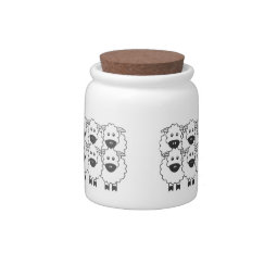Border Collie in the Sheep Candy Jar | Zazzle