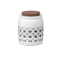 Border Collie in the Sheep Candy Jar | Zazzle