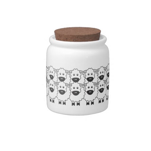 Border Collie in the Sheep Candy Jar | Zazzle