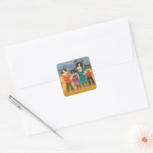 Border Crossing Square Sticker | Zazzle