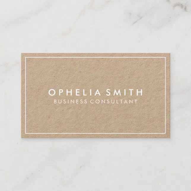 Border Minimalist Business Card | Zazzle